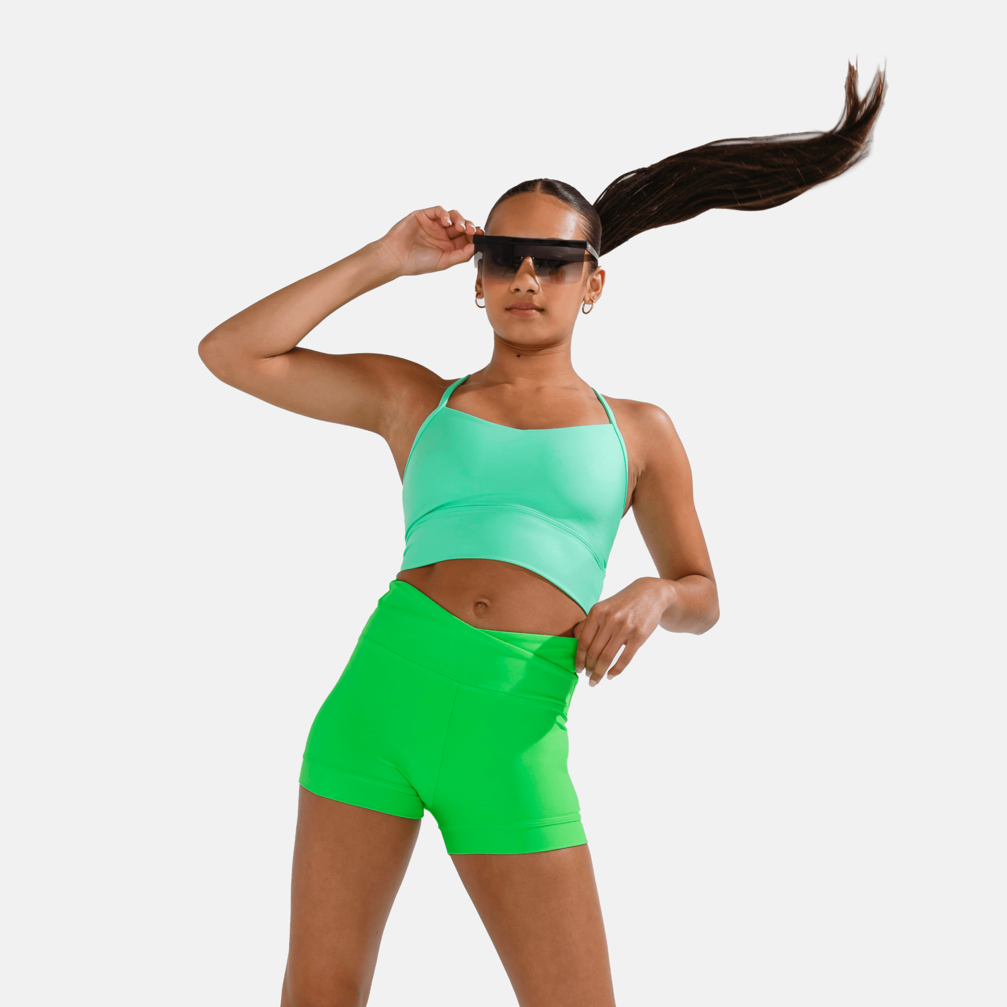 Green Teen Activewear - Girls Crop Tops, Shorts & Sets – Every Turn USA