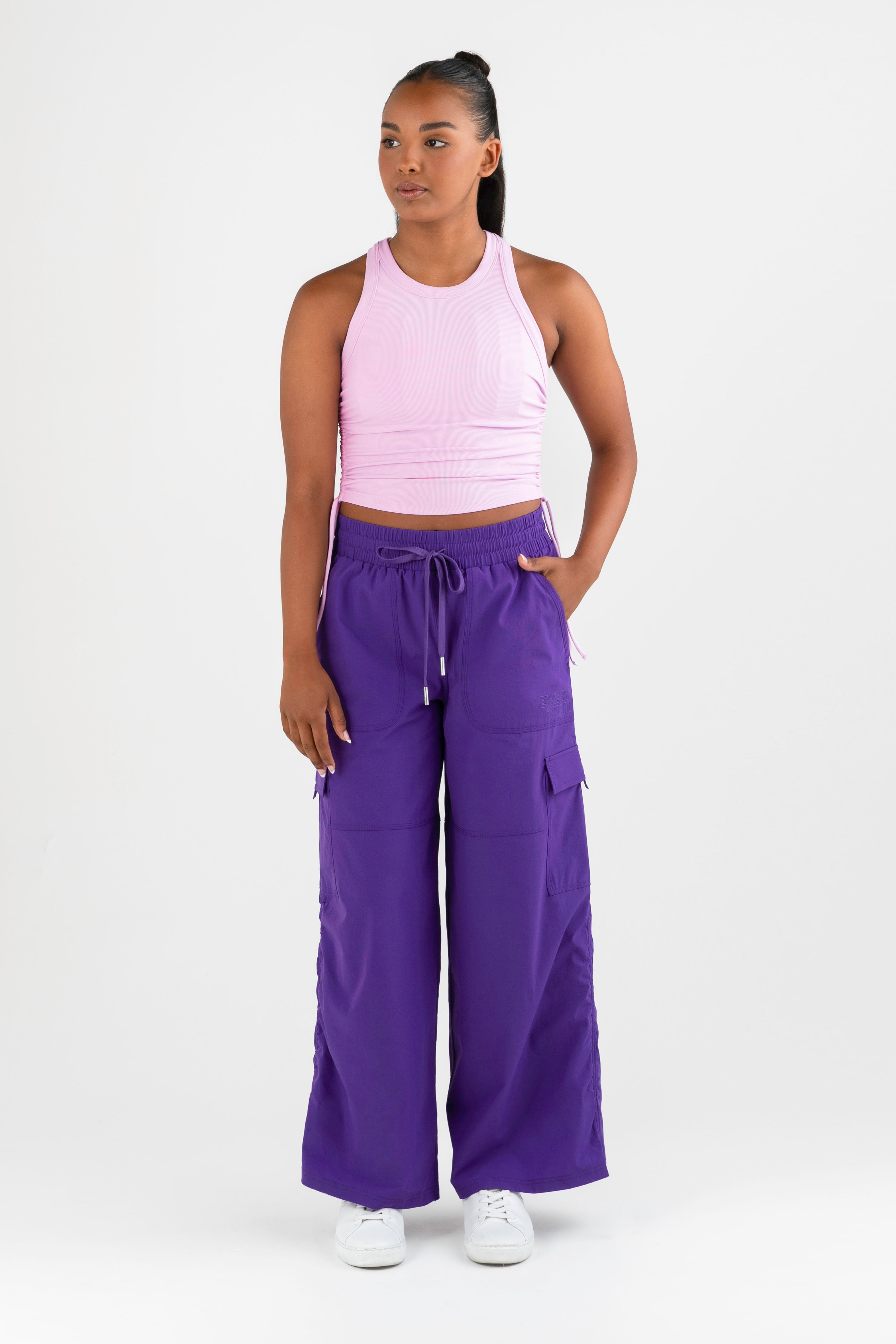 Identity Wide Leg Pant - Power Purple | Every Turn