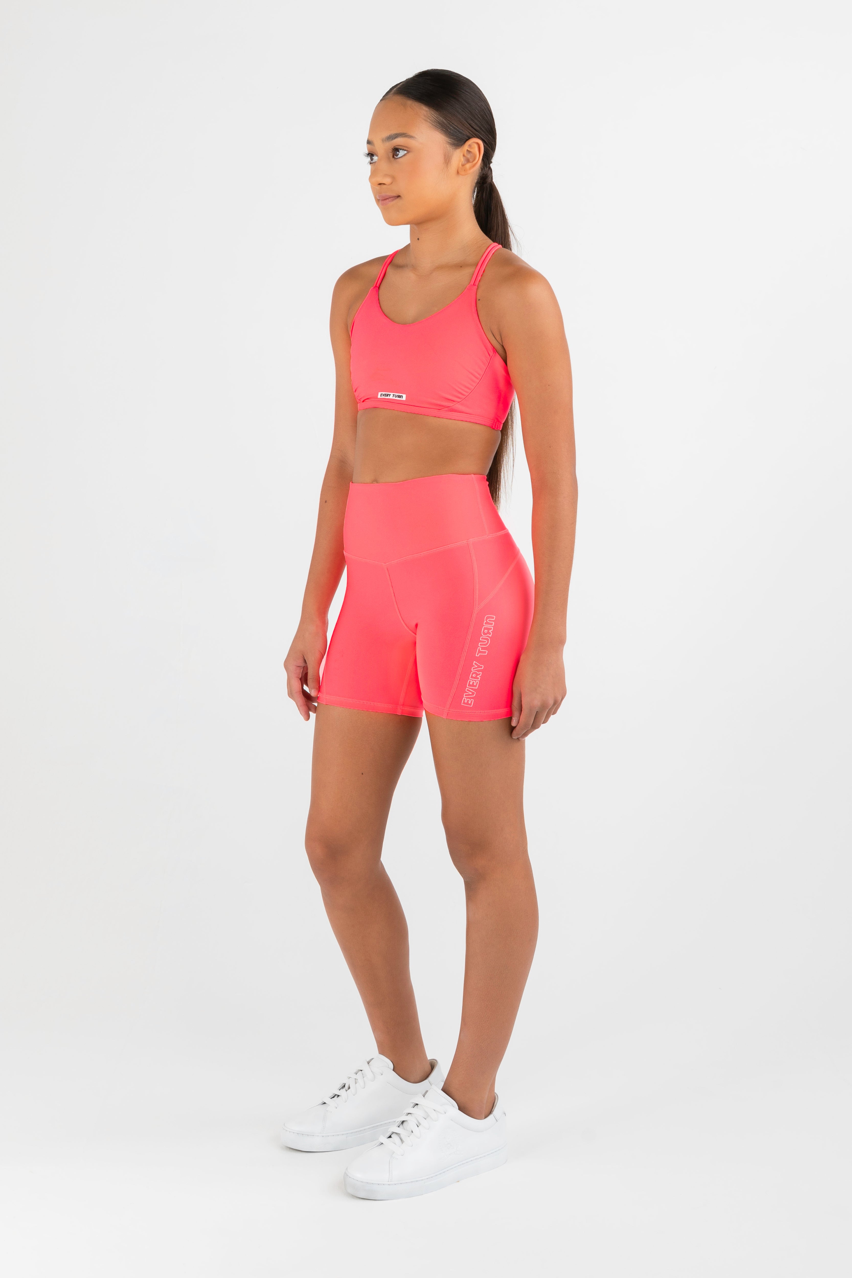 Balance Crop Top - Neon Cantaloupe | Every Turn