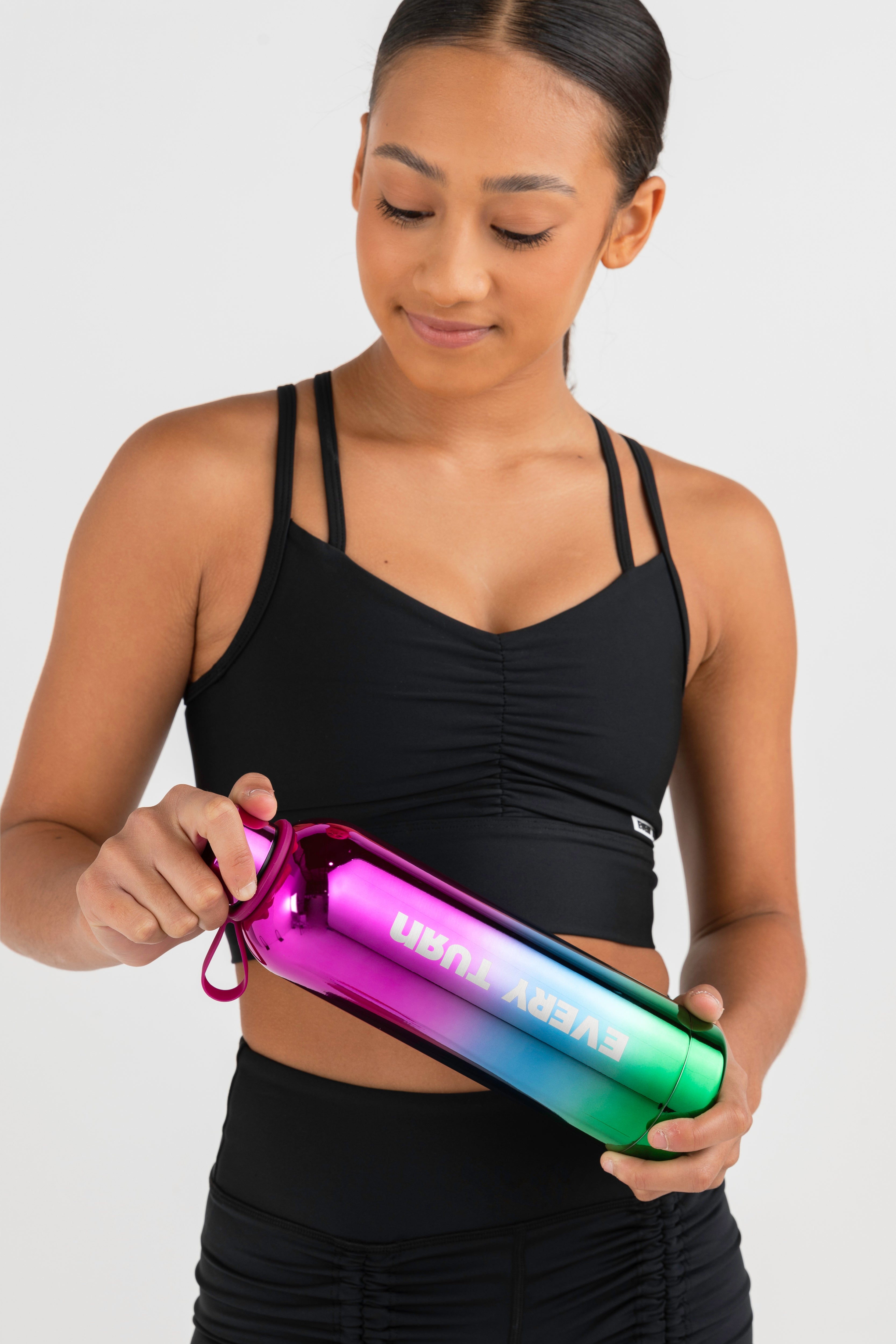 Rainbow Chrome Water Bottle - Rainbow | Every Turn